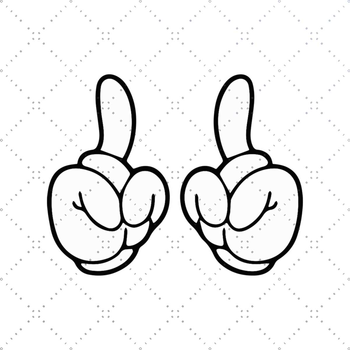 Mickey Mouse Hands Fingers Pointing svg, Disney Svg, Mickey | Inspire ...