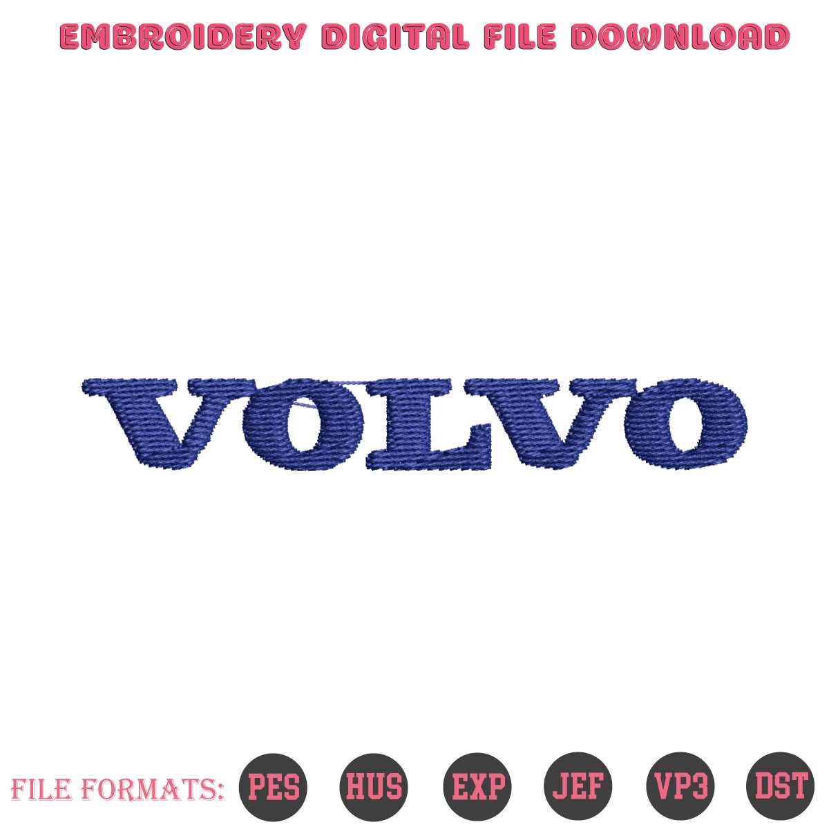 Volvo Logo Car Embroidery Design File Volvo Logo Car Embroid | Inspire ...