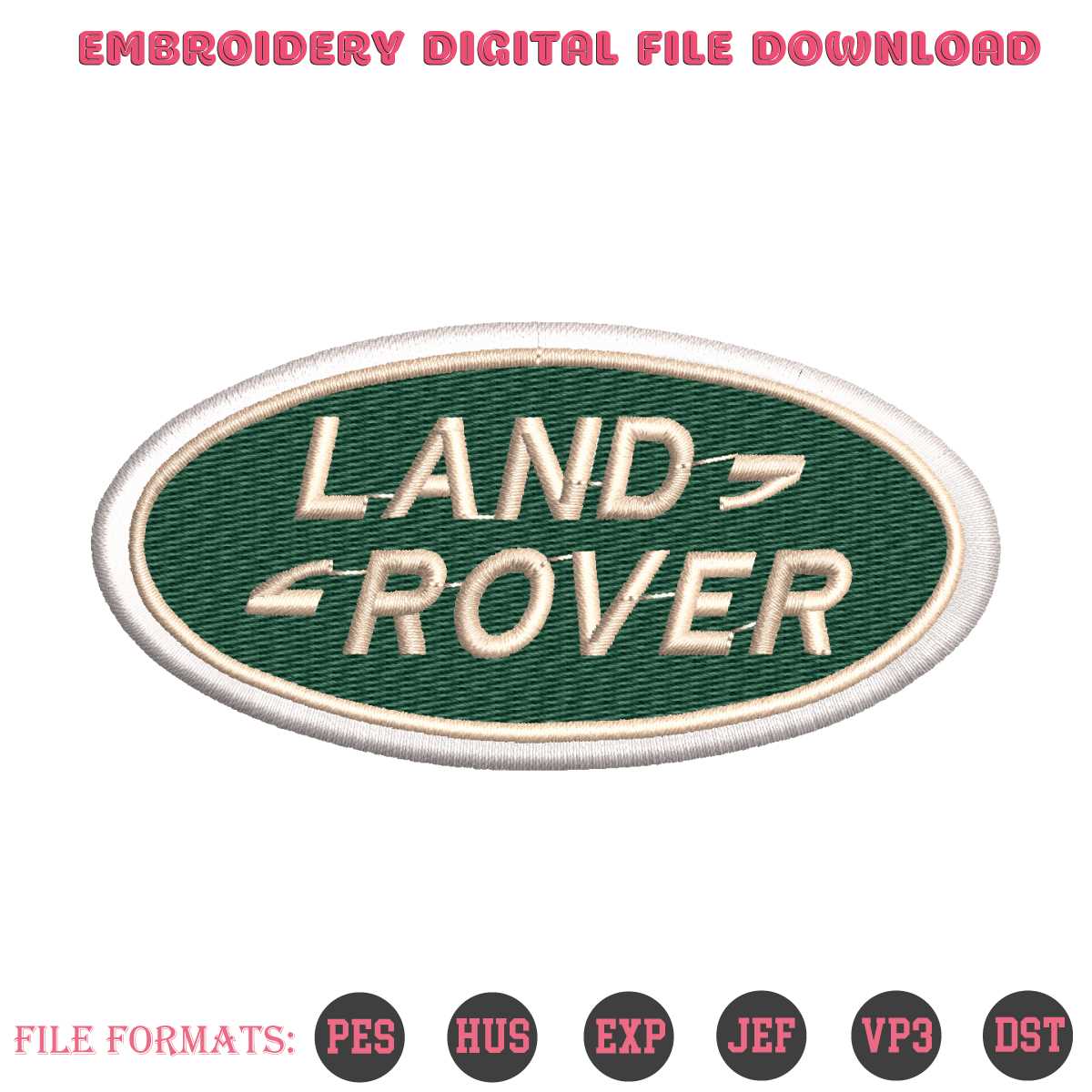 Land Rover Logo Embroidery File Logo Car Brand Download File - Inspire ...