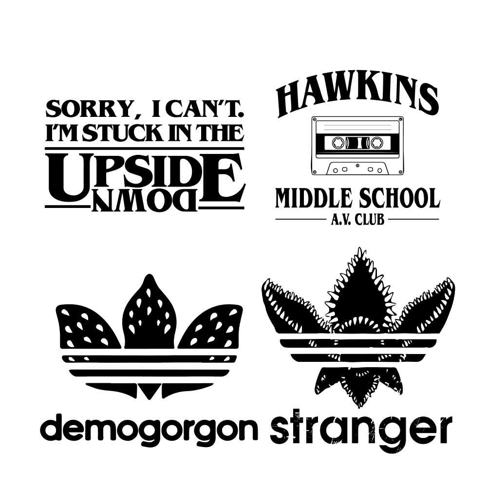 Stranger Things Bundle Svg, Stranger Things Logo Svg, Upside - Inspire ...