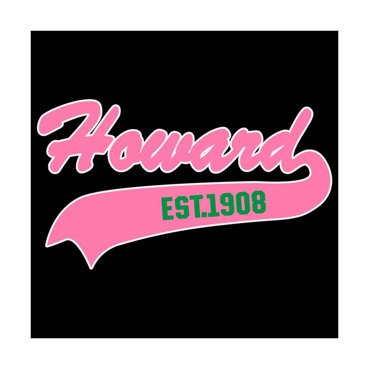 Howard est 1908, Sorority Svg, Alpha kappa alpha svg, Aka Gi | Inspire ...