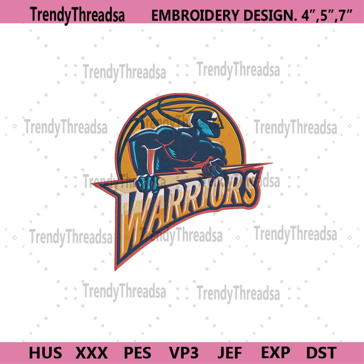 Golden State Warriors Logo Design Machine Embroidery Digital | Inspire ...