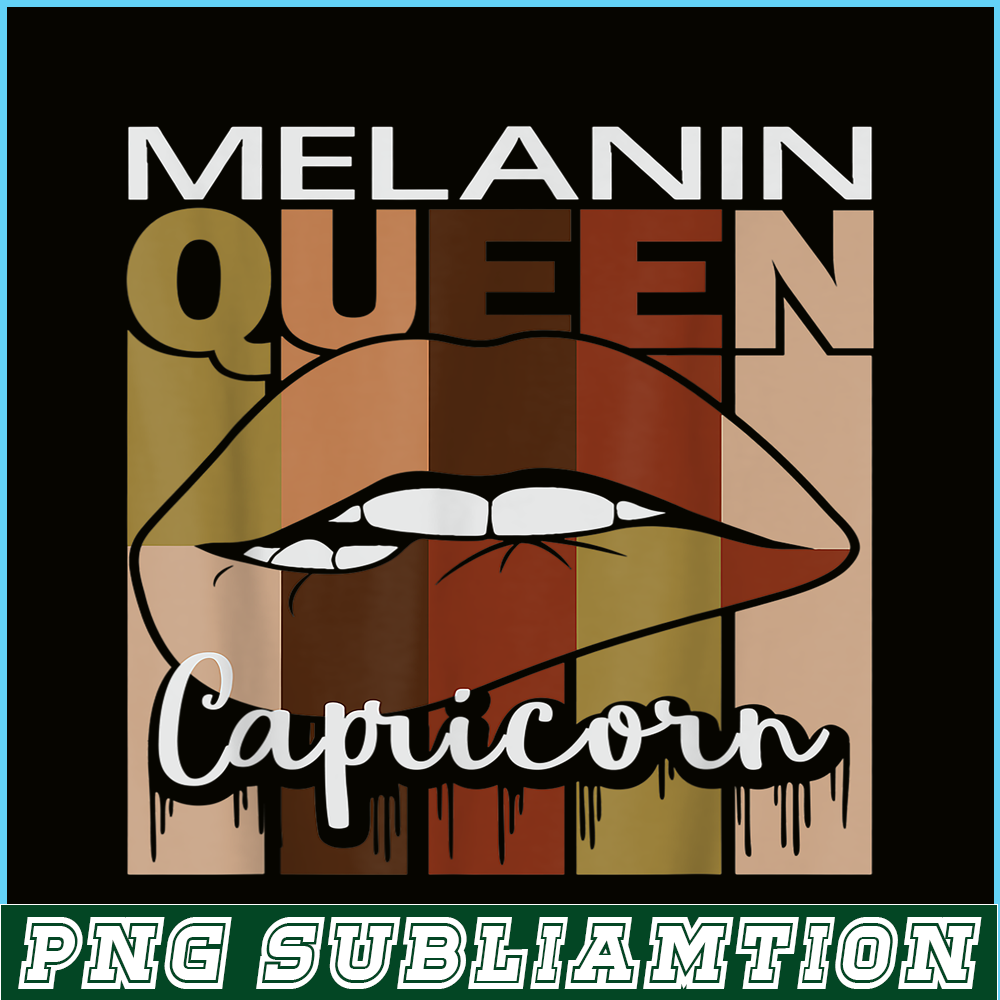 Capricorn Queen PNG Zodiac Sign Melanin PNG Retro Vintage Bi | Inspire ...