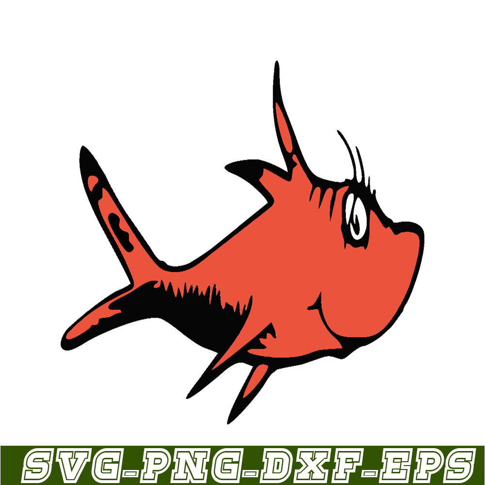 The Red Fish SVG, Dr Seuss SVG, Cat in the Hat SVG DS2051223 | Inspire ...