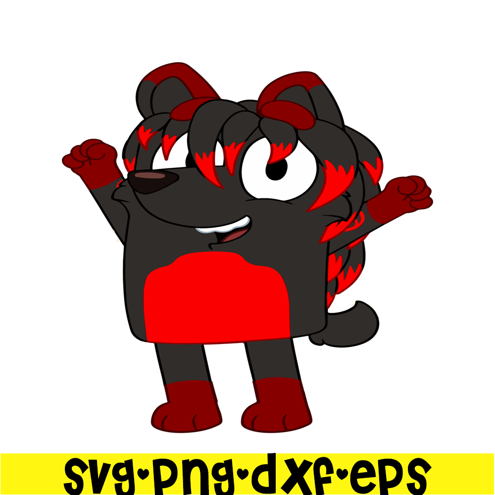Bluey Style Red SVG PNG PDF Bluey Characters SVG Bluey Carto - Inspire ...