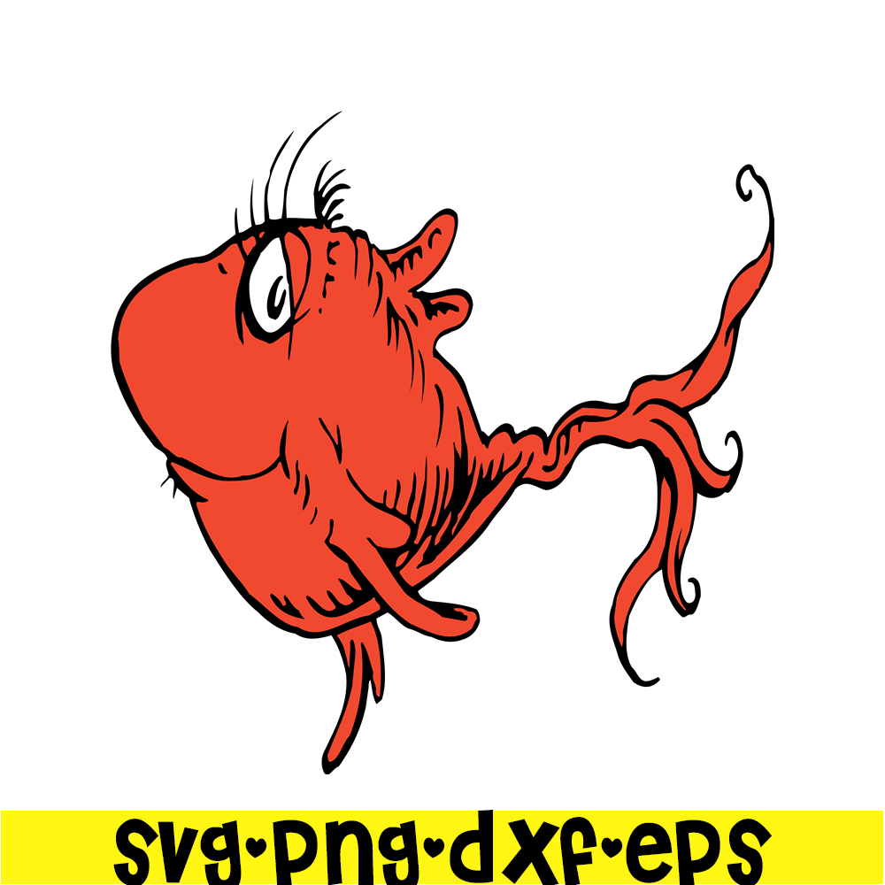 The Red Fish SVG, Dr Seuss SVG, Cat in the Hat SVG DS1041223 - Inspire ...