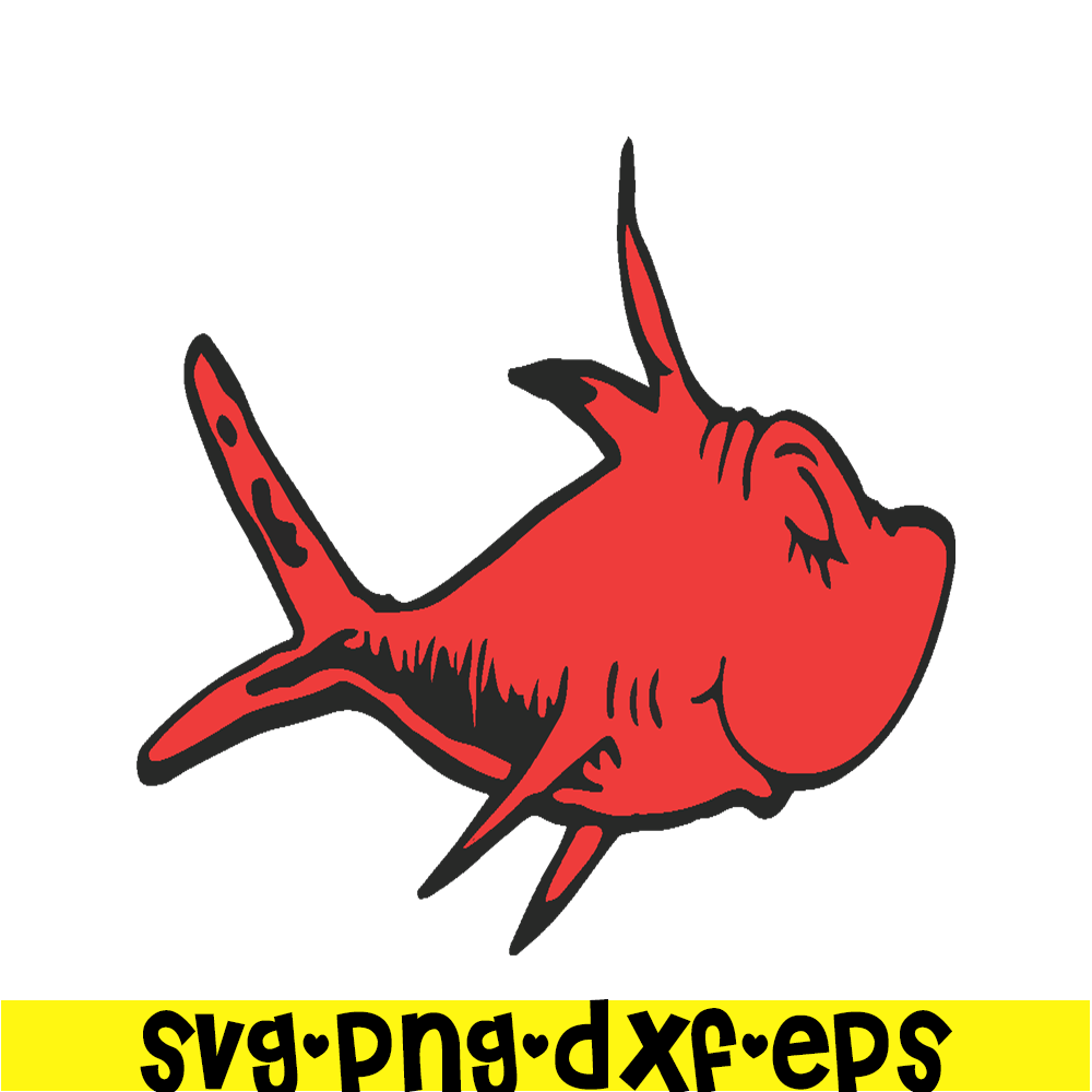 The Red Fish Satisfy SVG, Dr Seuss SVG, Cat In The Hat SVG D | Inspire ...