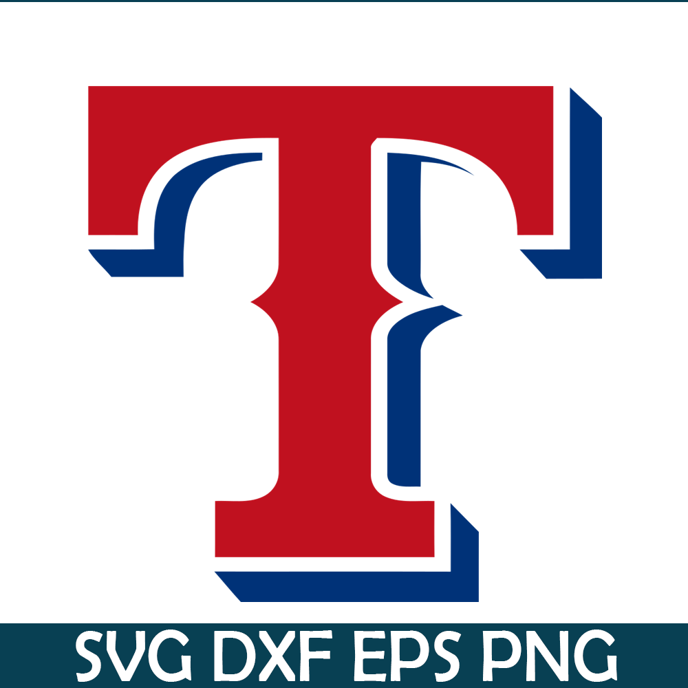 Texas Rangers The T Letter SVG, Major League Baseball SVG, B - Inspire ...