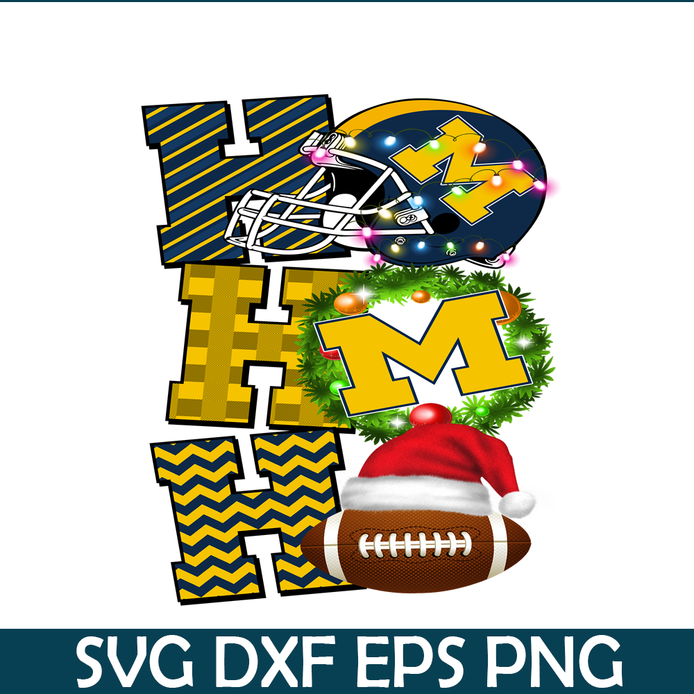 Michigan Wolverines PNG Merry Christmas Football PNG NFL PNG - Inspire ...