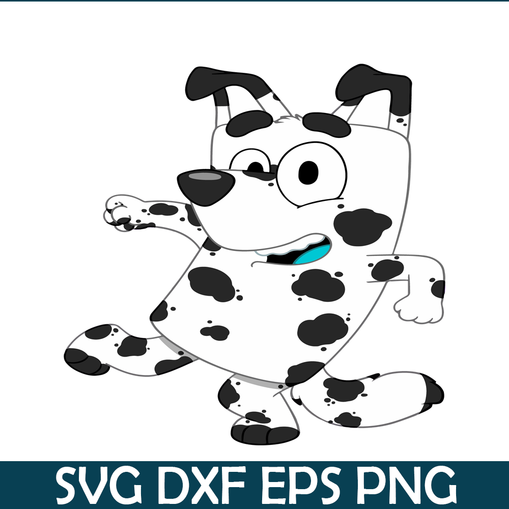 Bluey Dalmatian SVG PNG PDF Bluey Characters SVG Bluey Carto | Inspire ...