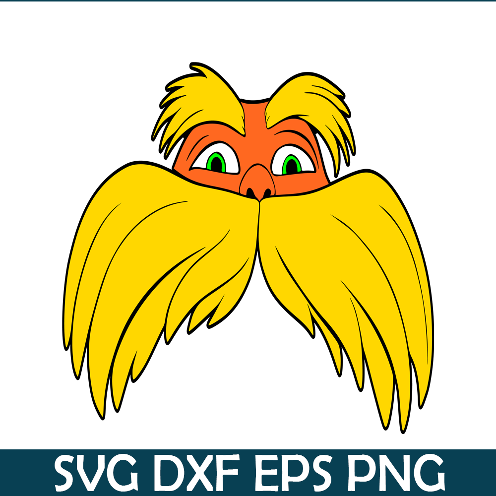 Lorax face SVG, Dr Seuss SVG, Dr. Seuss' the Lorax SVG DS105 | Inspire ...