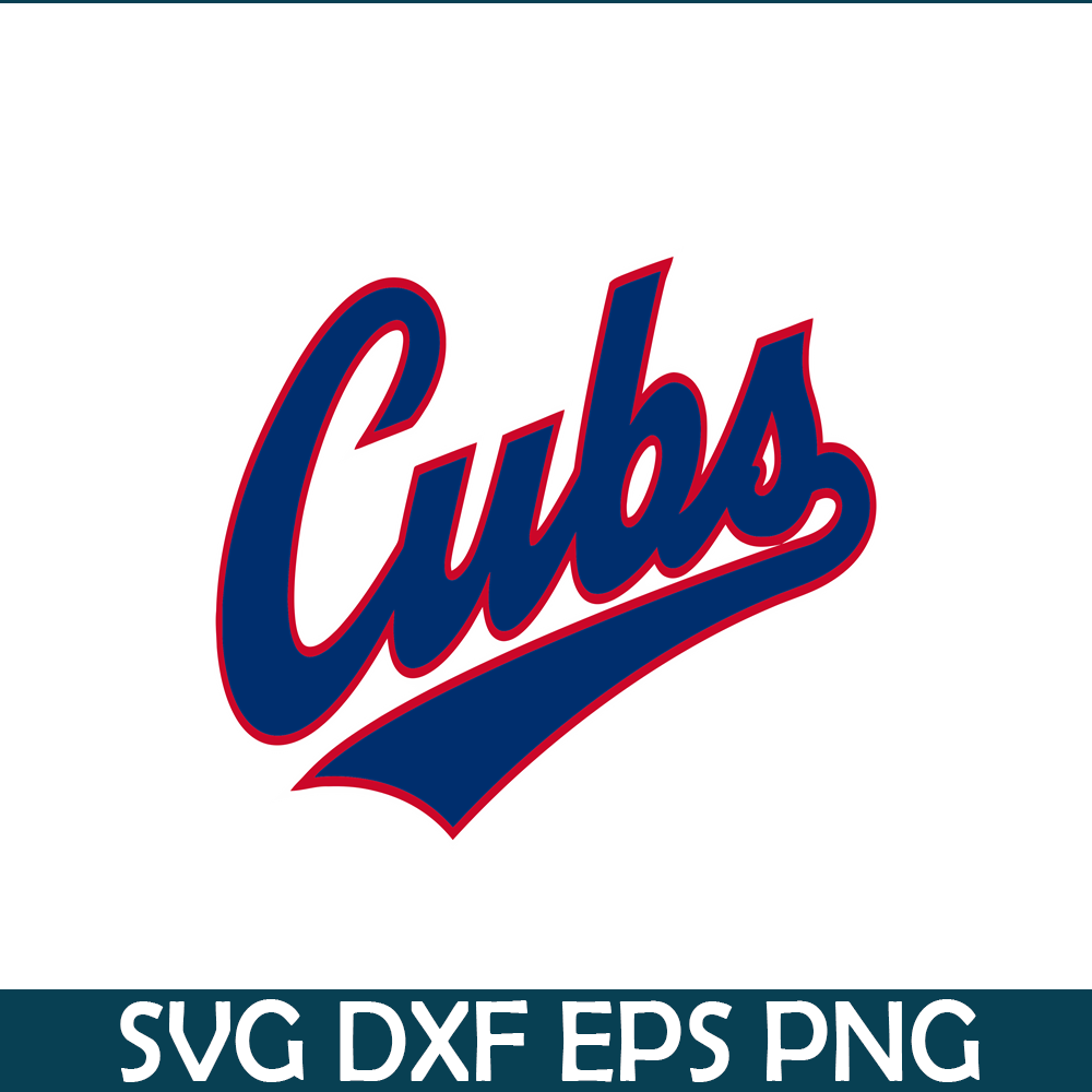 The Cubs Text SVG PNG DXF EPS AI, Major League Baseball SVG, | Inspire ...