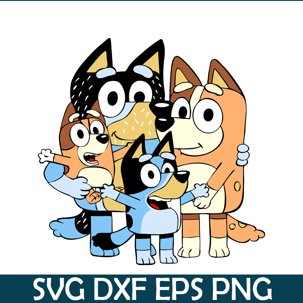 Bluey Family SVG PNG DXF EPS Bluey Movie SVG Funny Bluey PNG | Inspire ...