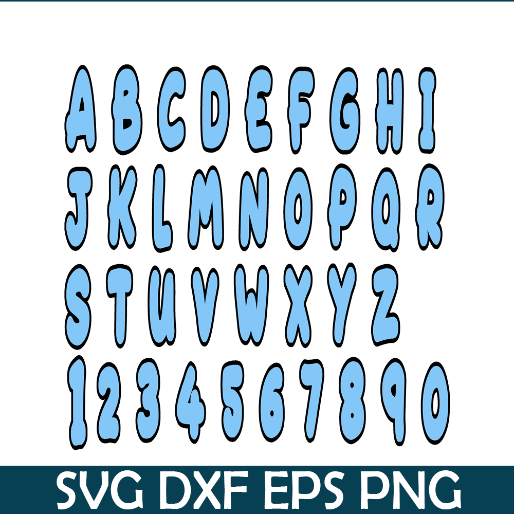 Bluey Alphabet SVG PNG DXF EPS Bluey Design SVG Bluey Vibes - Inspire ...