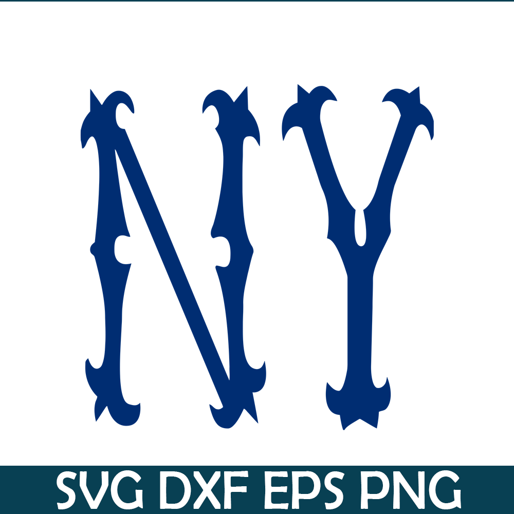 NY Yankees The Blue Font SVG, Major League Baseball SVG, Bas | Inspire ...