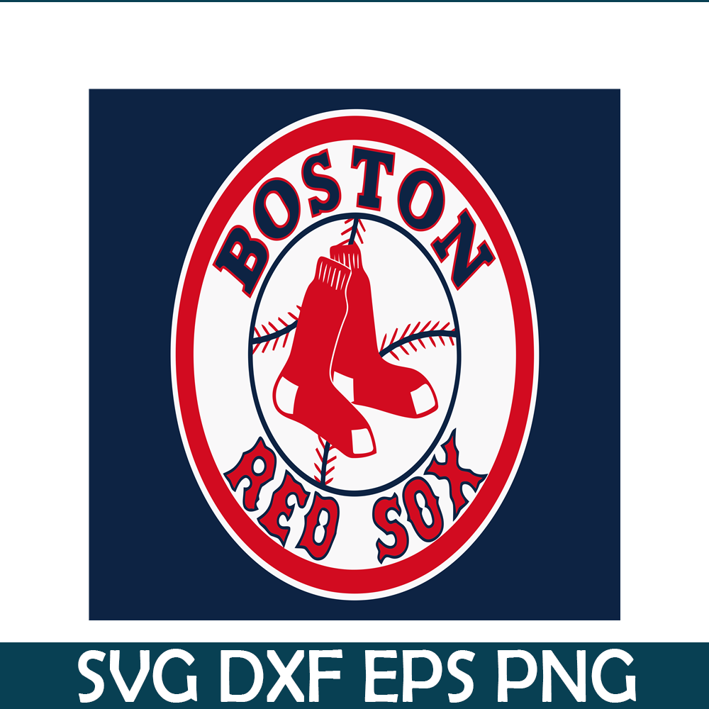 Boston Red Sox Logo SVG PNG DXF EPS AI, Major League Basebal - Inspire ...