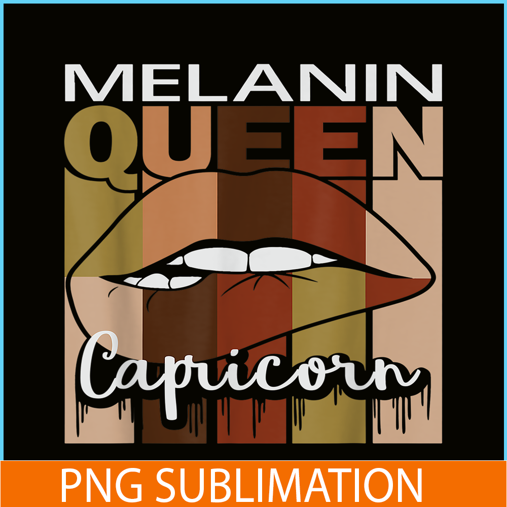 Capricorn Queen PNG Zodiac Sign Melanin PNG Retro Vintage Bi - Inspire ...
