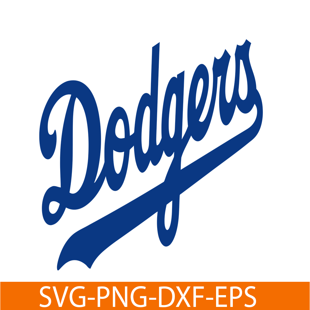 Dodgers Blue Text SVG, Major League Baseball SVG, MLB Lovers - Inspire ...