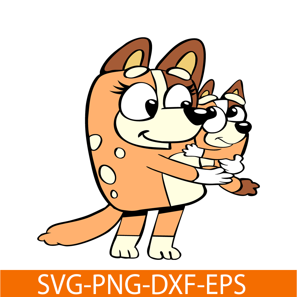 Chilli Heeler And Mom SVG PNG DXF EPS Bluey Family SVG Lovel - Inspire ...