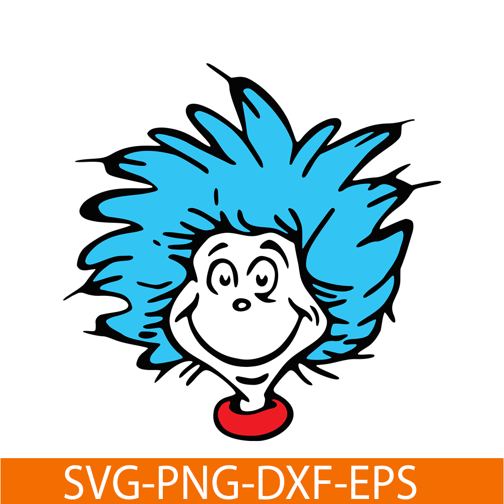 Thing 2 Character SVG, Dr Seuss SVG, Cat in the Hat SVG DS10 | Inspire ...