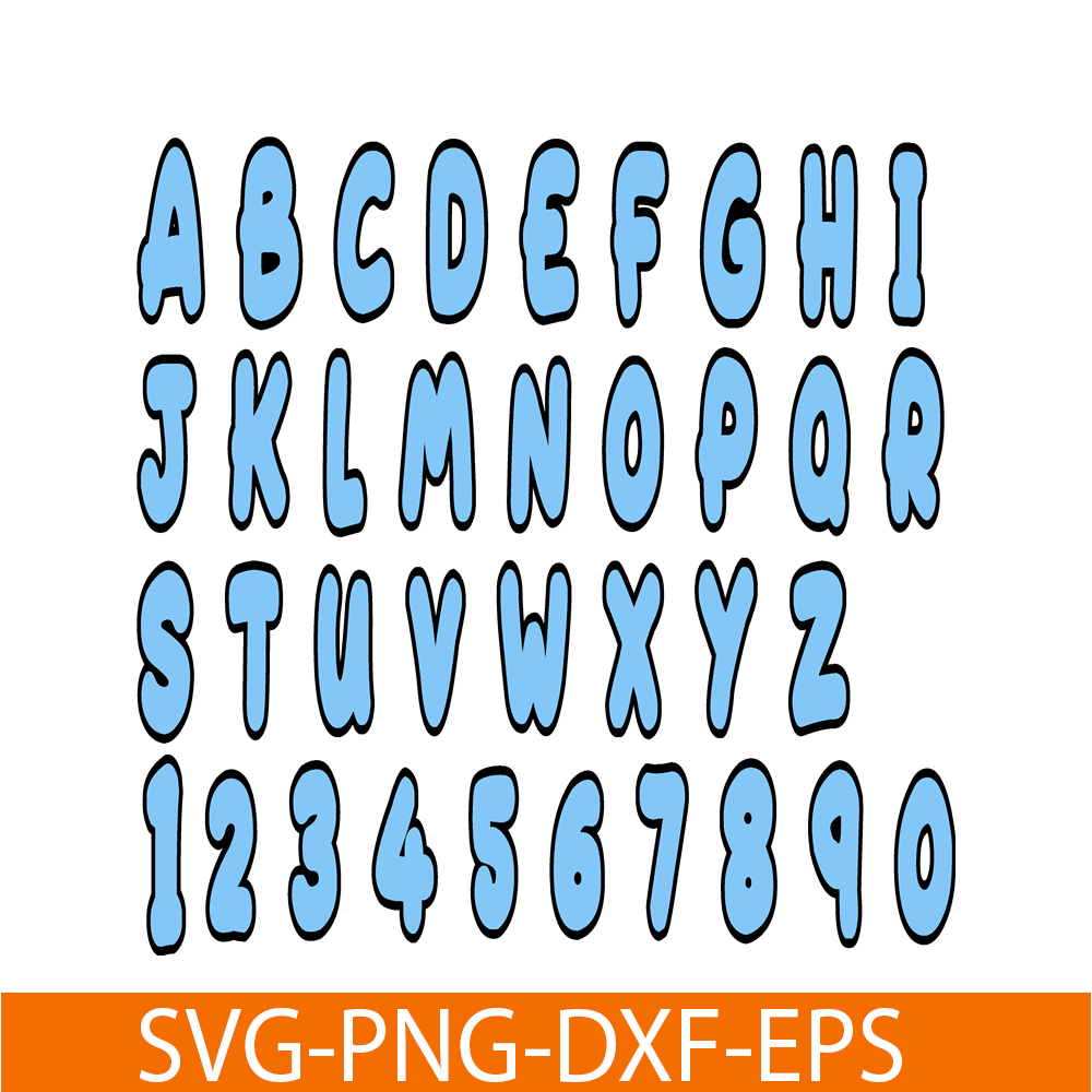 Bluey Alphabet SVG PNG DXF EPS Bluey Design SVG Bluey Vibes - Inspire ...