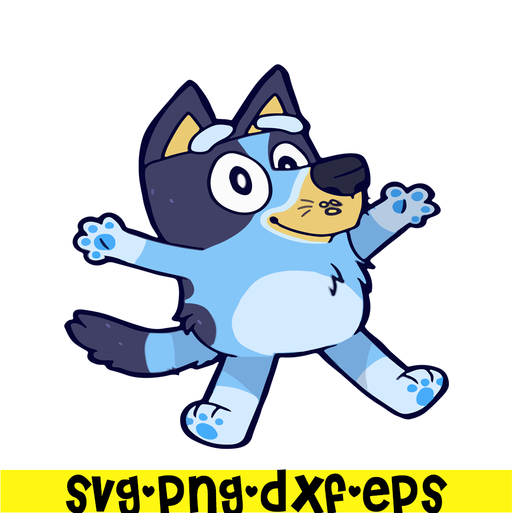 Funny Bandit Heeler SVG PDF PNG Bluey Character SVG Bluey Ca | Inspire ...