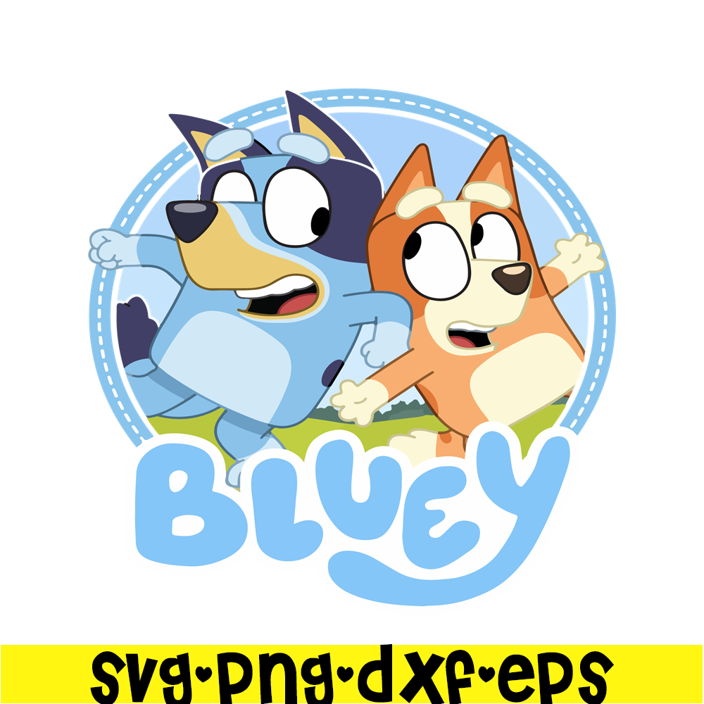 Bluey Siblings SVG PDF PNG Bluey Family SVG Bandit And Chill | Inspire ...