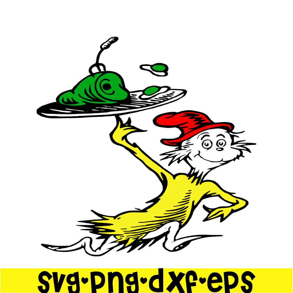 Green eggs and ham SVG, Dr Seuss SVG, Cat In The Hat SVG DS1 | Inspire ...
