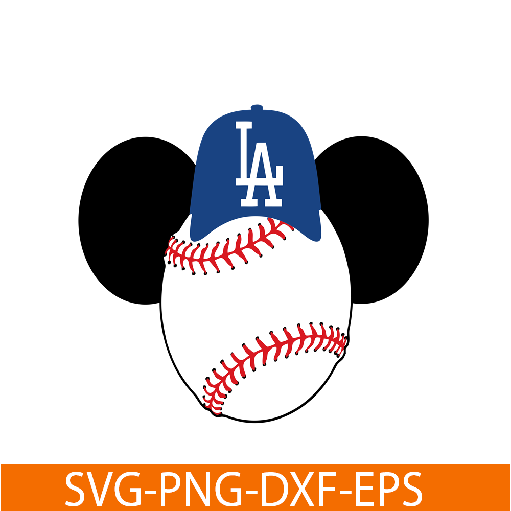 LA Dodgers The Mickey Ball SVG, Major League Baseball SVG, M | Inspire ...