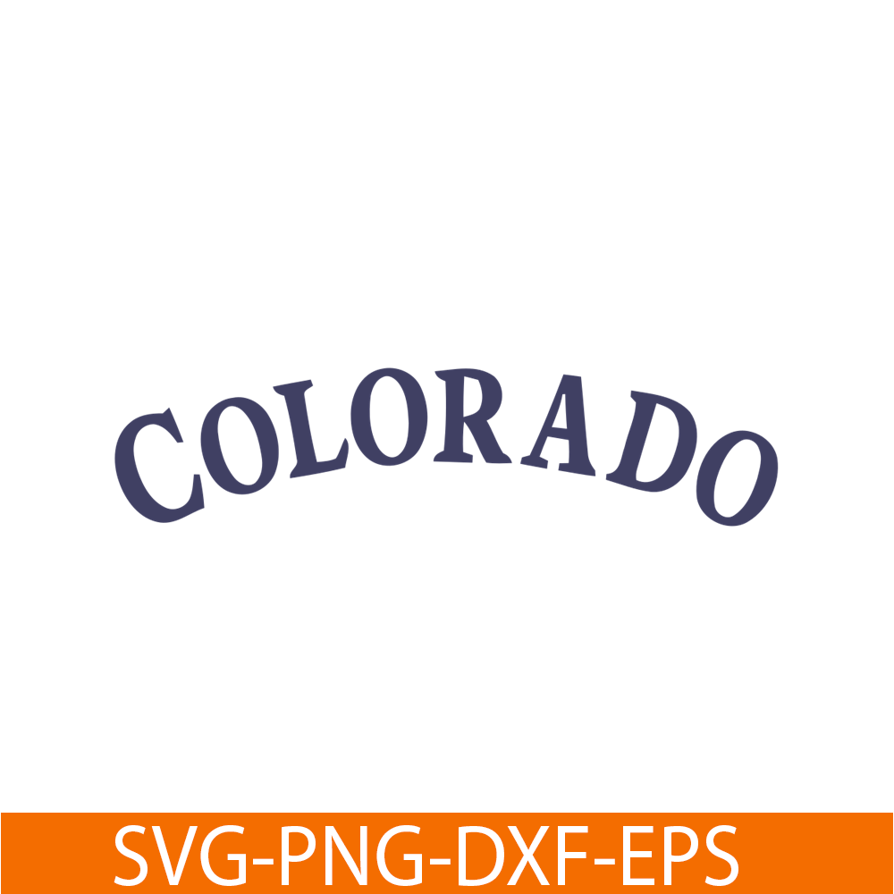 Colorado Text SVG PNG DXF EPS AI, Major League Baseball SVG, - Inspire ...