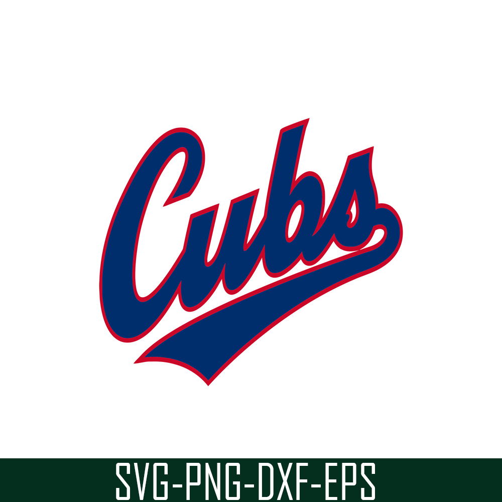 The Cubs Text SVG PNG DXF EPS AI, Major League Baseball SVG, | Inspire ...