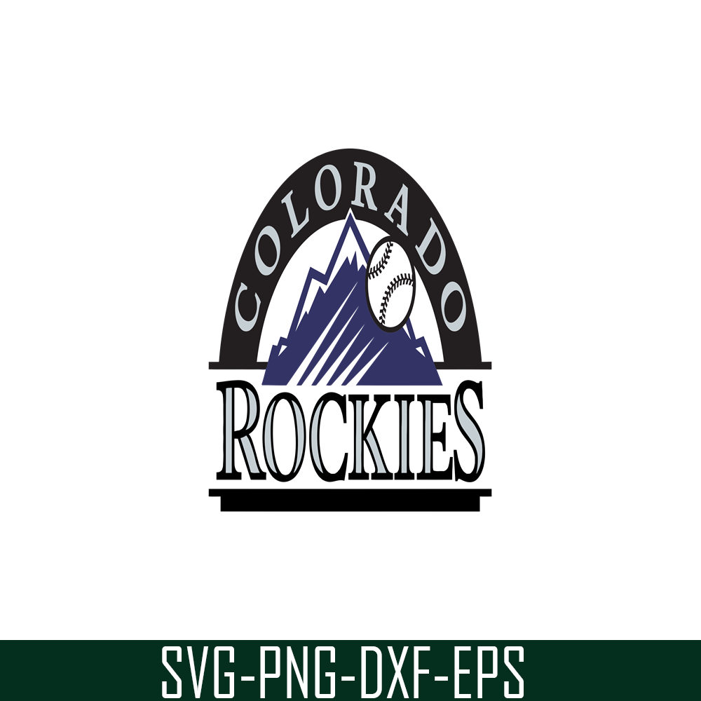 Colorado Rockies Logo SVG PNG DXF EPS AI, Major League Baseb | Inspire ...