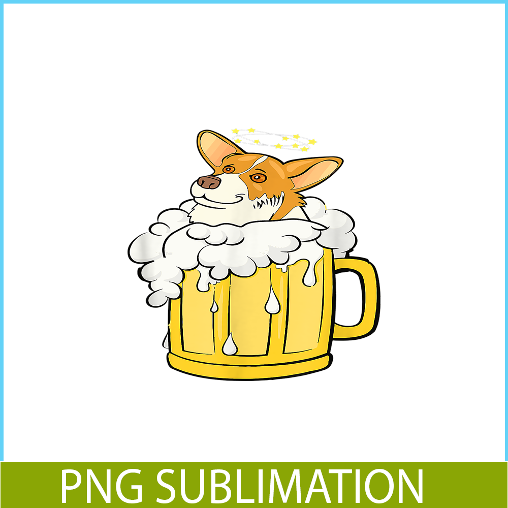 Corgi Dog Beer Drinking PNG Drinking Party PNG Corgi And Bee - Inspire ...