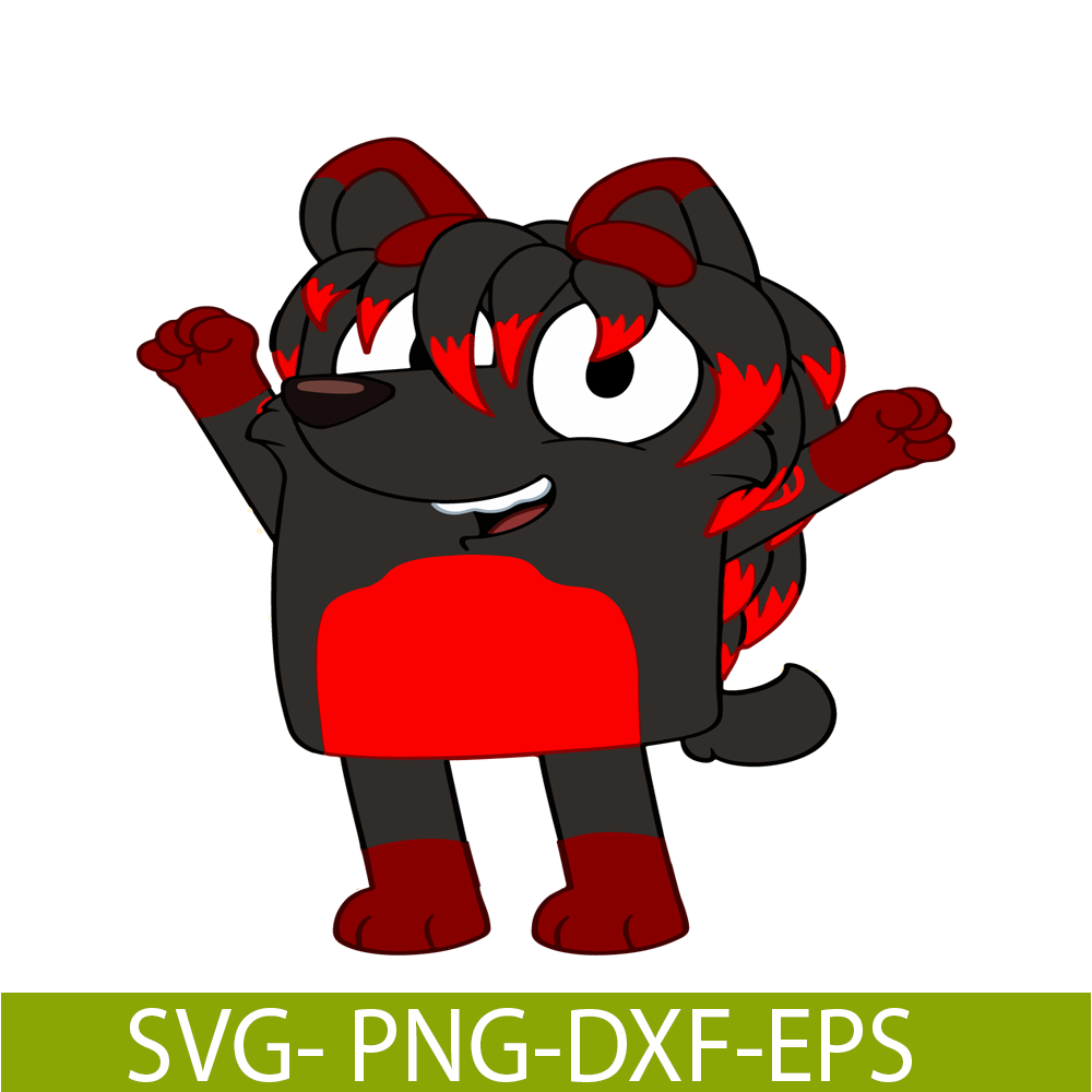 Bluey Style Red SVG PNG PDF Bluey Characters SVG Bluey Carto | Inspire ...