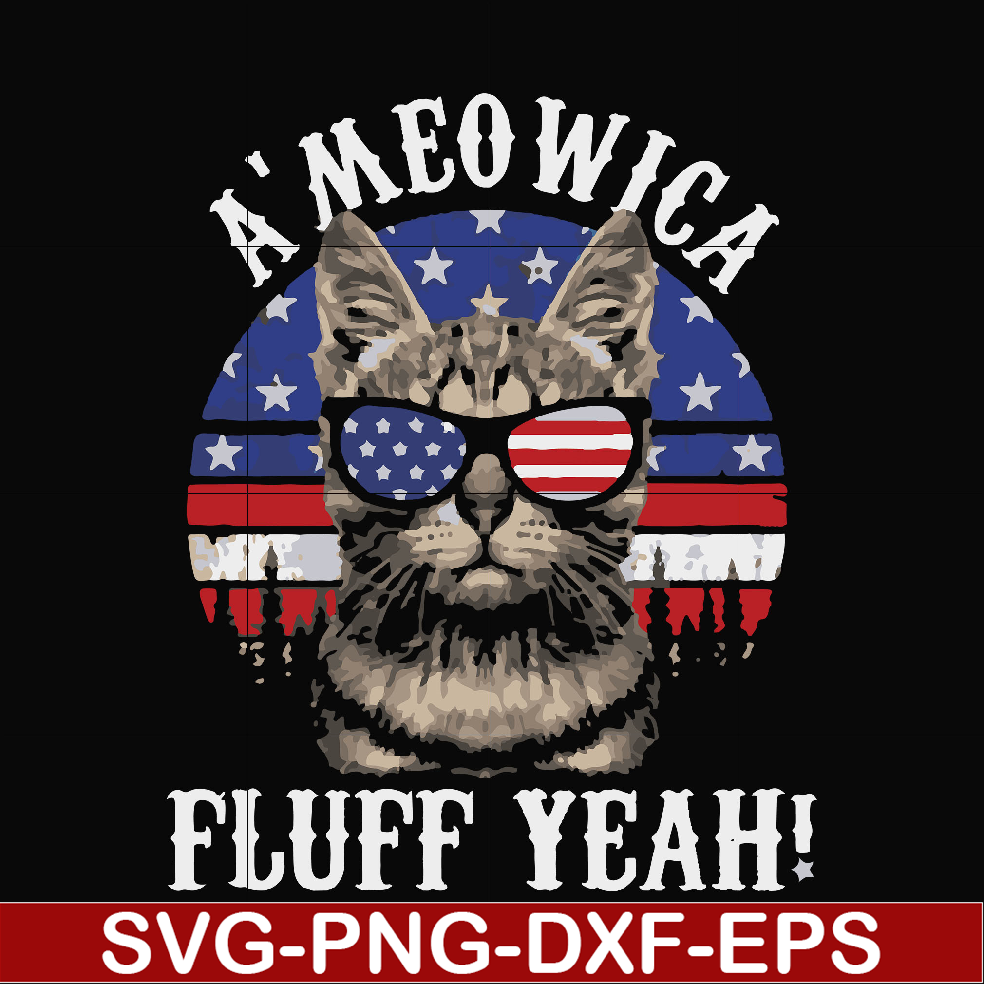 A'meowica fluff yeah svg, png, dxf, eps file FN000786 - Inspire Uplift