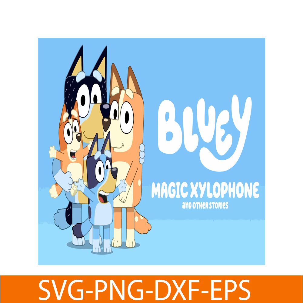 Bluey Magic Xylophone SVG PDF PNG Bluey Stories SVG Bluey Mo - Inspire ...