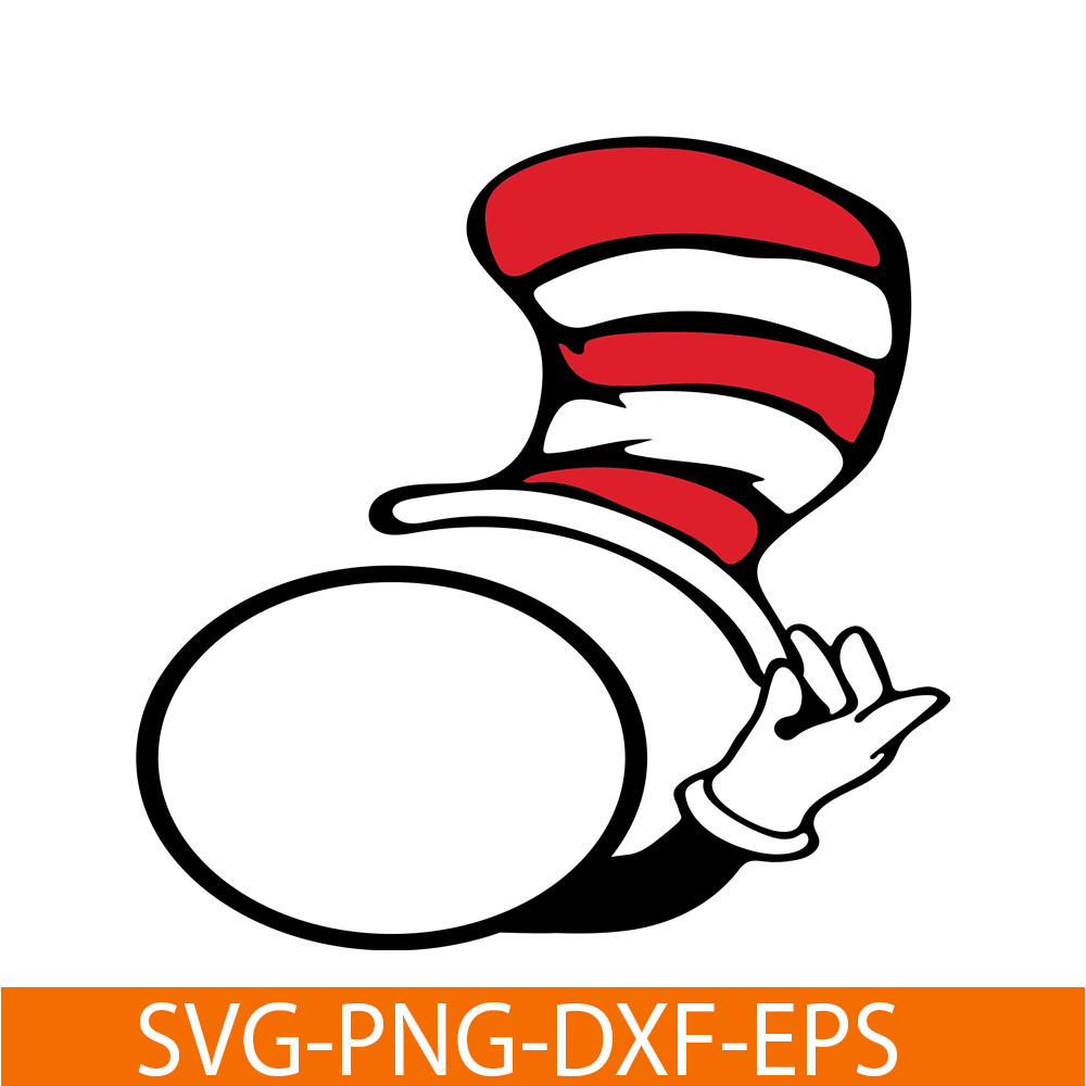 The Hat And Circle SVG, Dr Seuss SVG, Cat in the Hat SVG DS1 | Inspire ...