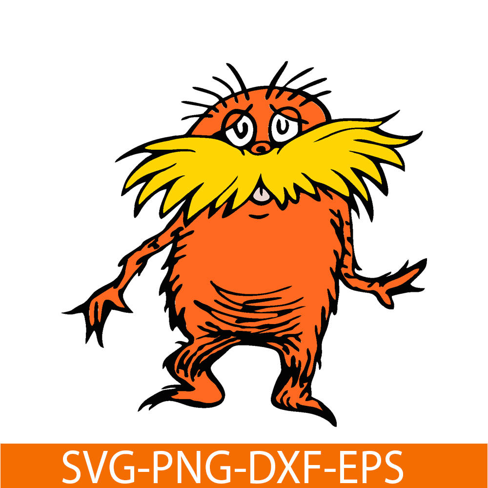 The Lorax Character SVG, Dr Seuss SVG, Dr Seuss' The Lorax S - Inspire ...