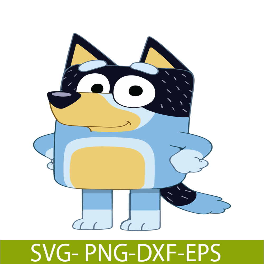 Bluey Bandit SVG PDF PNG Bluey Character SVG Bluey Cartoon S | Inspire ...