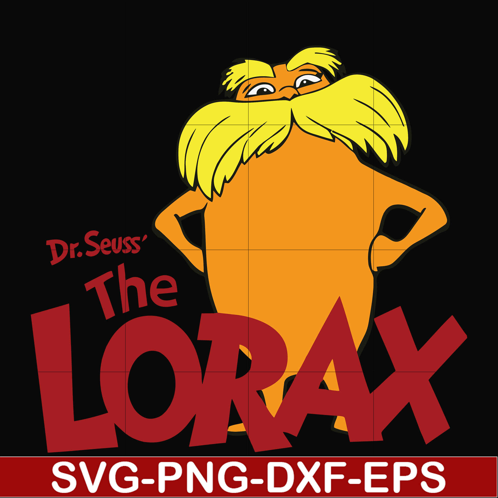 The LORAX Dr.Seuss svg, png, dxf, eps file DR00011 | Inspire Uplift