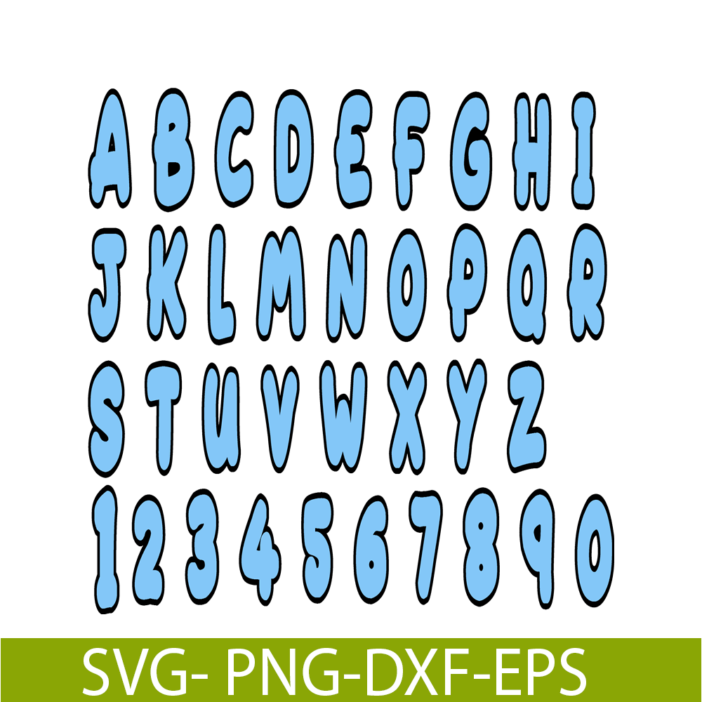 Bluey Alphabet SVG PNG DXF EPS Bluey Design SVG Bluey Vibes - Inspire ...