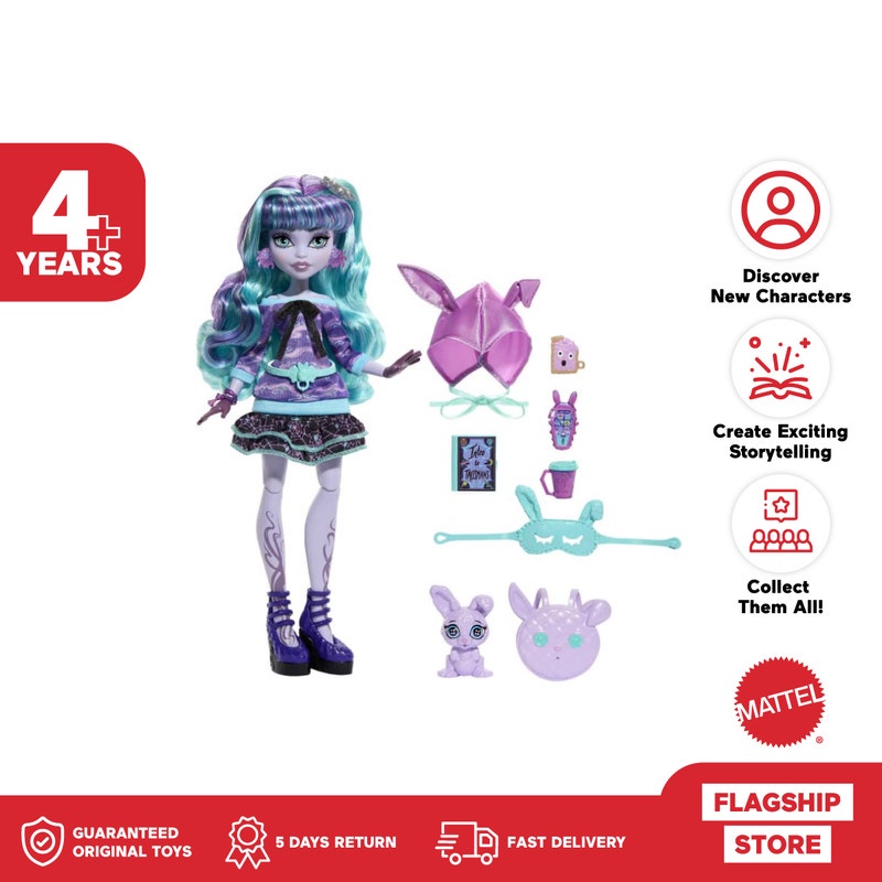 Monster High Creepover Party Doll Twyla Boogeyman Character | Inspire ...