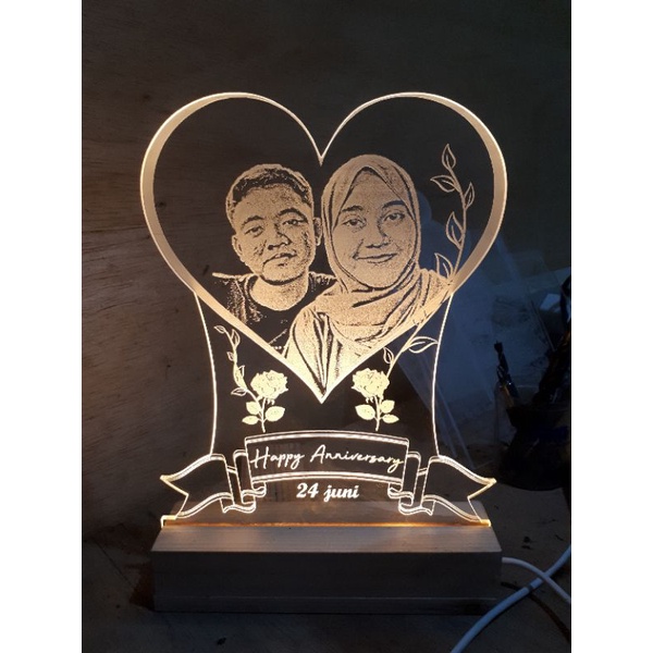 Custom Acrylic Lamps with Photos / Night Lights / Decorative | Inspire ...