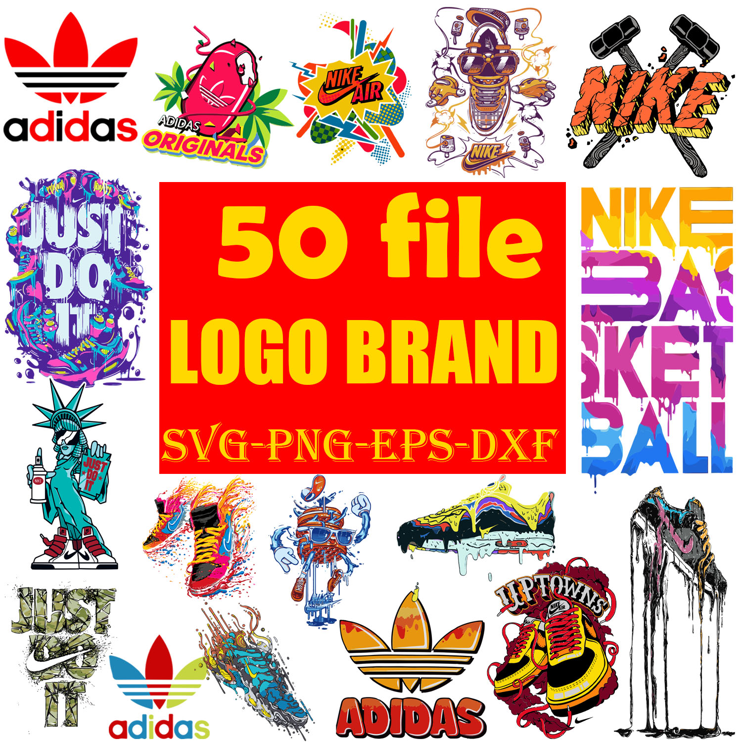 50 Logo Brand Bundle Svg, Fashion Brand Svg, Famous Brand Sv | Inspire ...