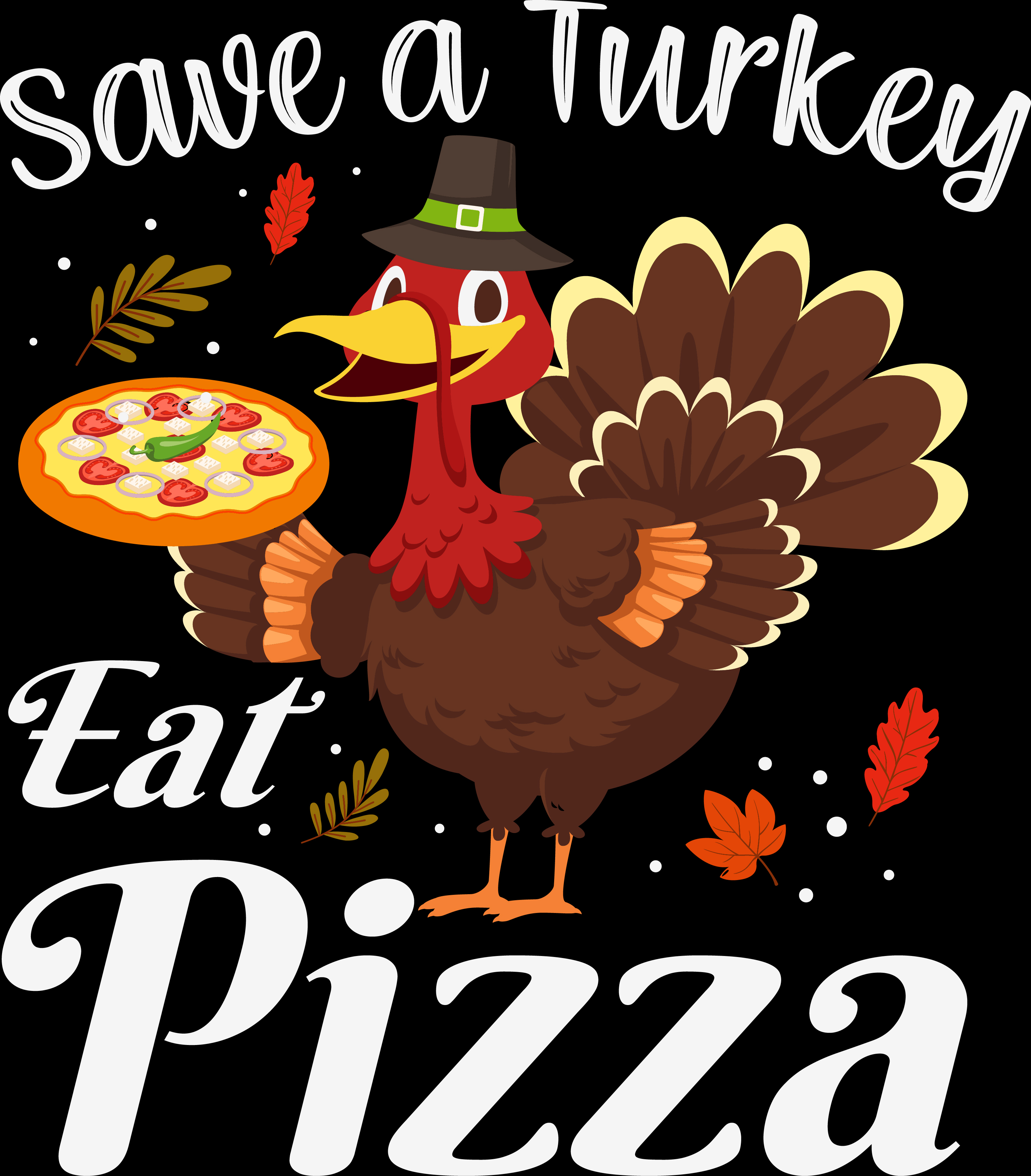 Save A Turkey Eat Pizza Svg, Turkey Svg, Thankful Svg, Fall | Inspire ...