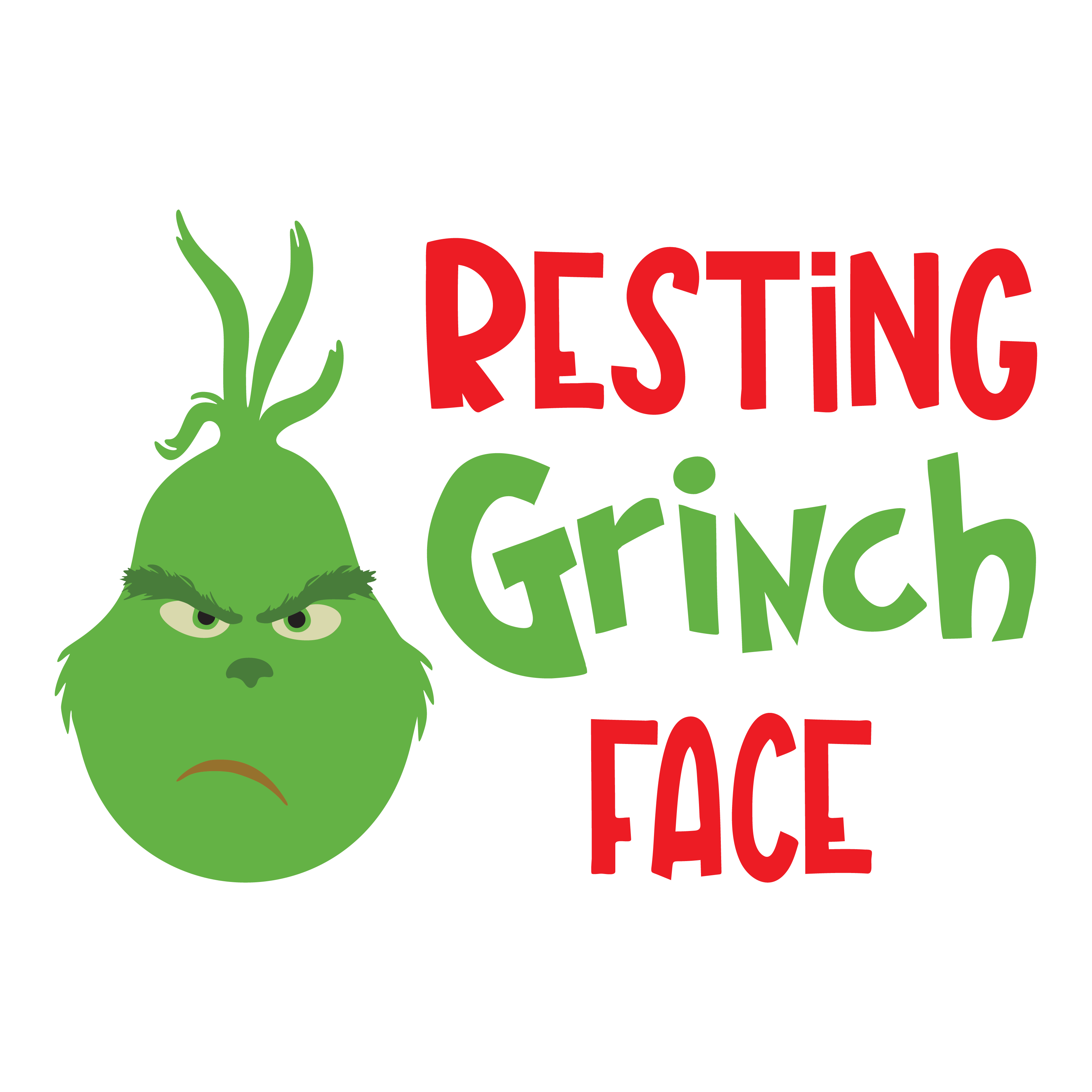 Resting Grinch Face Svg, Grinch Christmas Svg, The Grinch Ch | Inspire ...