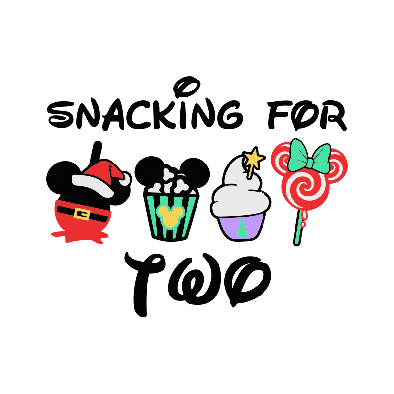Snacking for Two Svg, Disney Christmas Snacks Svg, Baby Mom | Inspire ...