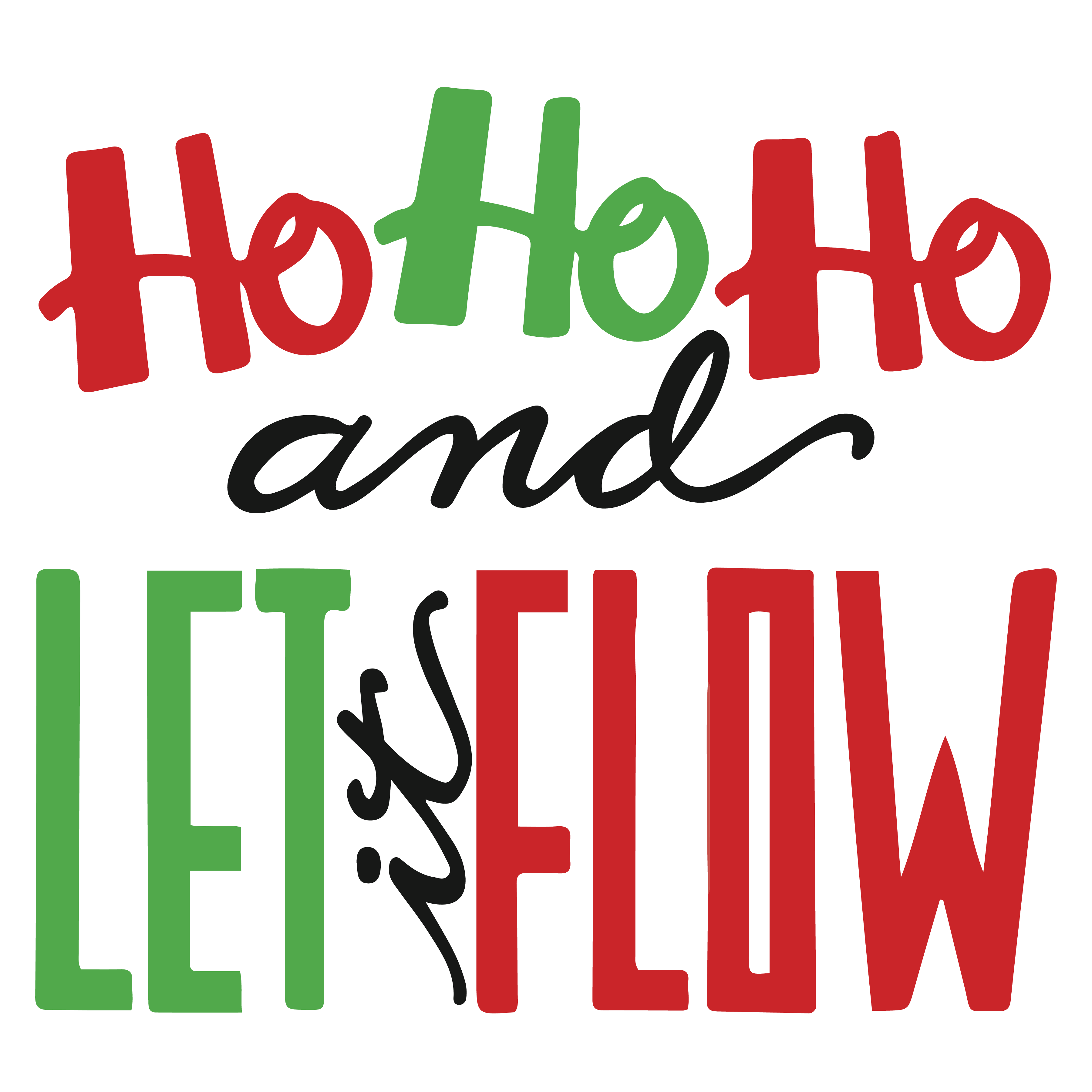 Ho ho ho and let it flow Svg, Funny Christmas Svg, Merry Chr | Inspire Uplift