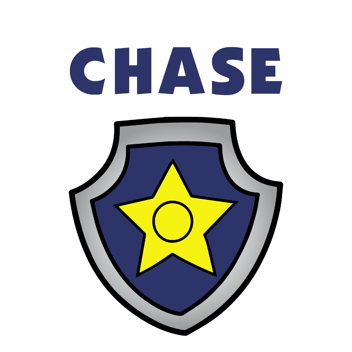 Paw Patrol Chase shield Png, Paw patrol Png, Paw patrol logo | Inspire ...