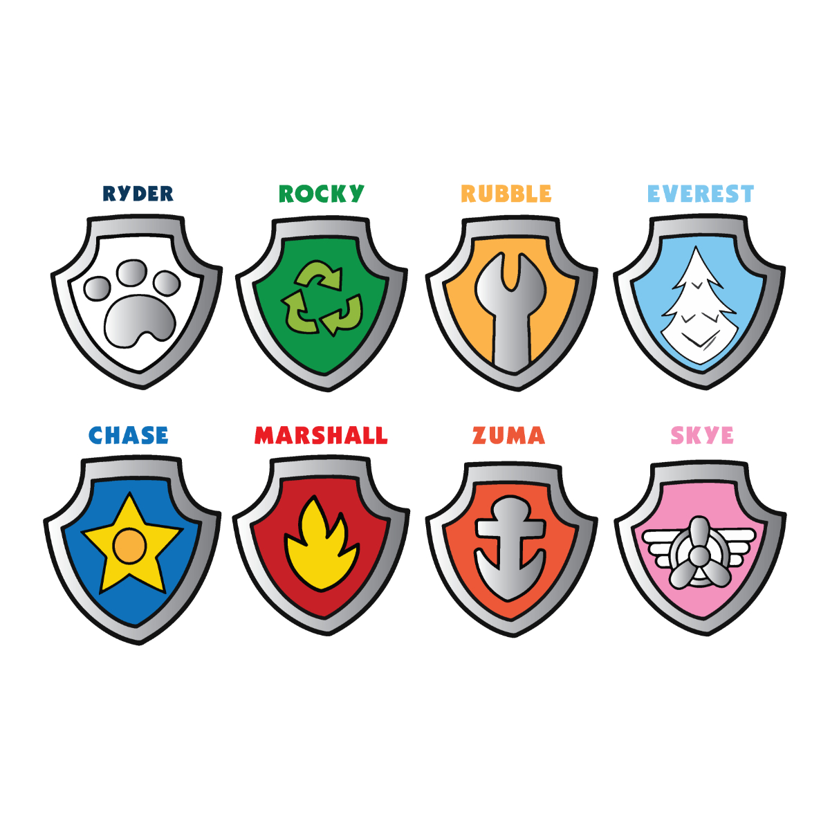 Paw Patrol Shield Png, Paw patrol Png, Paw patrol logo Png, | Inspire ...